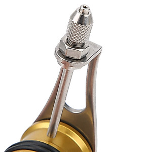 HERCHR Fishing Bobbin Knotter, Fishing Line Winder Line Wire Knotting Tool Knotting Machine Accessories(Gold)