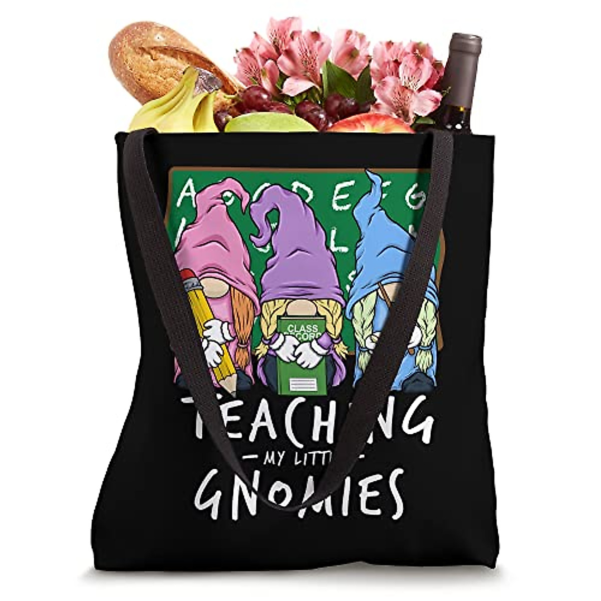 Teaching My Little Gnomies Teacher Gnome for Women Tote Bag