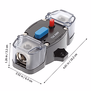 ERINGOGO 3pcs 150A Circuit Breaker rv Circuit Breaker Marine amp Circuit Breaker Automotive Circuit Breaker Marine amplifiers Manual Reset Circuit Breaker Bakelite Yacht Boat Automatic