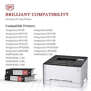 Toner Kingdom Compatible Toner for Canon Cartridge 104 CRG104 Imageclass MF4350D D420 MF4370DN MF4150 D480 MF4270 MF4690 FAXPHONE L90 L120 Laser Printer (Black, 2-Pack)