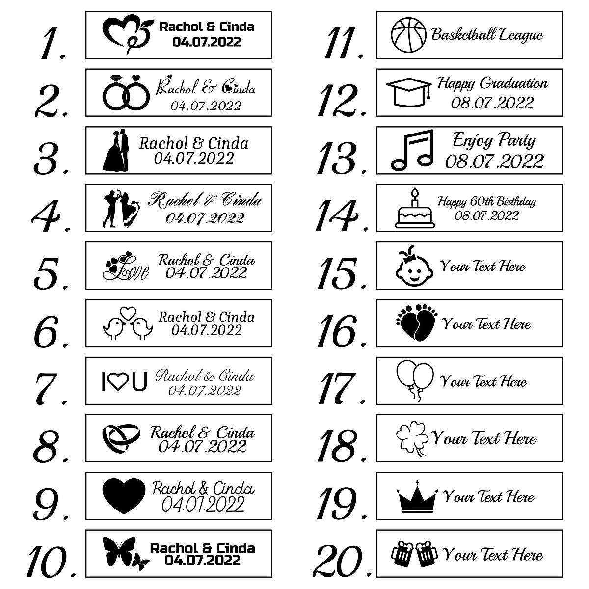 50Pcs Custom Bottle Opener Bulk Personalized Bottle Opener Keychain with Logo Text Engraved Customized Wedding Party Favors Baby Shower Gifts for Guests