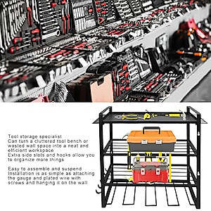 Power Tool Organizer Wall Mount, Heavy Duty Drill Holder, Drill Holder Wall Mount, Metal Cordless Drill Storage, Wall Mounted Power Tool Holder for Garage and Workbench