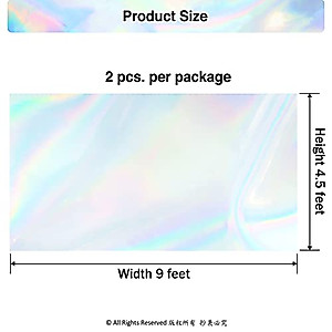 Iridescent Tablecloth Holographic Foil Table Cover Iridescent Party Decortions Euphoria Sparkle Table Decoration Disco Theme Party Kids Mermaid Unicorn Birthday Baby Shower Bachelorette