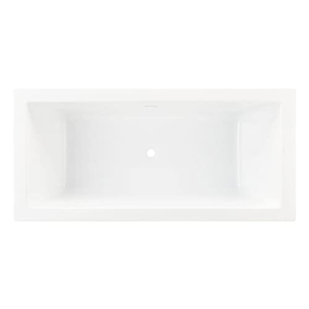 Signature Hardware 920511-71-I Eaton 71" Acrylic Soaking Freestanding Tub with Integrated Drain, Overflow and Foam Insulation