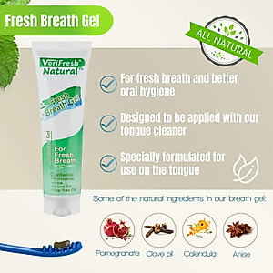 Fresh Breath Kit for Bad Breath - Tongue Scraper & Cleaner with Cleaning Gel – All Natural Treatment