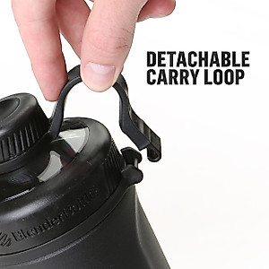 BlenderBottle Radian Shaker Cup Insulated Stainless Steel Water Bottle with Wire Whisk, 26-Ounce, Matte Black