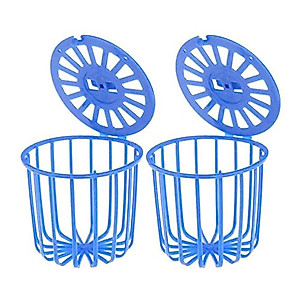 POPETPOP Bird Feeder Parrot Fruit Vegetable Holder Bird Treat Holder Cage Hanging Food Basket Container for Macaw African Grey Cockatoo