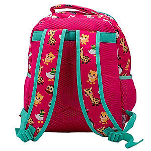 AI ACCESSORY INNOVATIONS Roblox Adopt Me Backpack for Girls, School Bag with Front Pocket and Allover Character Print, 16” Gaming Bookbag, Pink