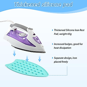 GOODOLD Cow Portraits Ironing Mat Portable Travel Ironing Pad for Washer,Dryer,Table Top, Iron Board Alternative Cover, Large Heat Resistant Ironing Blanket