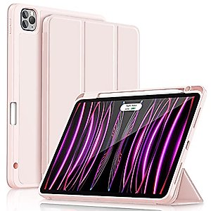 iPad Pro 11 Inch Case 2022 2021 2020 2018, Hoidokly Slim Stand Protective Folio Case Smart Cover with Pencil Holder Compatible with Apple iPad Pro 11" 4th 3rd 2nd 5st Generation