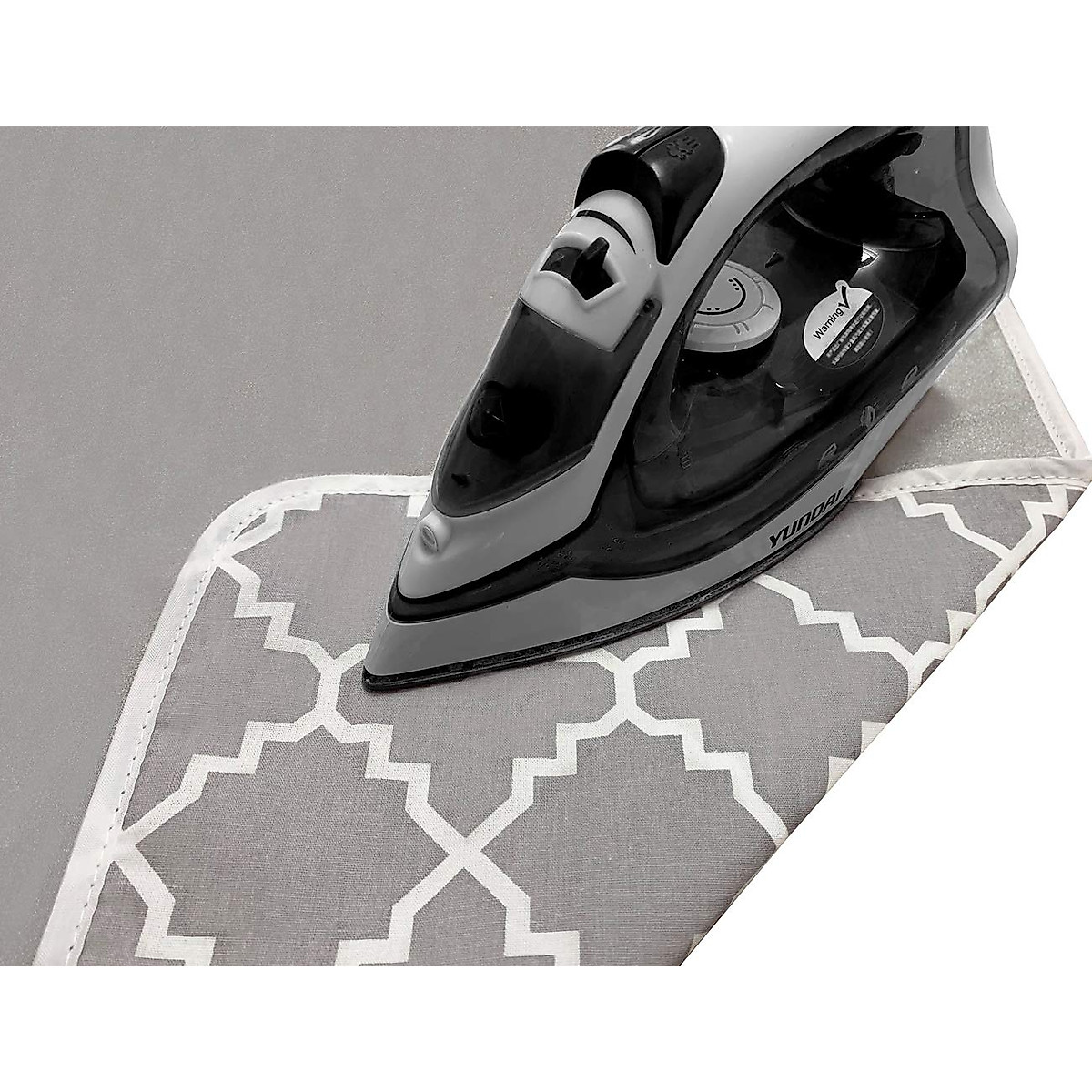 Neccom Ironing Mat with Silicone Pad Heat Resistant Ironing Blanket, Thick Portable Travel Ironing Pad for Table Top, Washer and Dryer, Cotton Ironing Padding Pack in Drawstring Bag 28"x21.6"