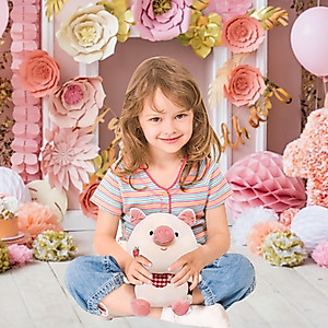 AUCOOMA Pig Plush Stuffed Animal Cute Pink Pig Plush Pillow Piggy Plushies Doll Toy 9.8"