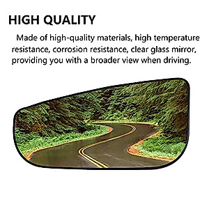 68067731AA Driver Left Side Mirror Glass Tow Lower Glass Compatible with 2010-2020 Dodge Ram 1500 2500 3500 4500 5500 Left Side Tow Mirror Glass With Rear Holder