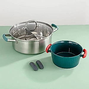 Wnvivi 6Pcs Silicone Anti-Scald Pot Handle Cover,Non-Slip Pot Holder Sleeve Pot Handle Insulation Cover,Hand Protection Pot Handle Sleeves(Black)