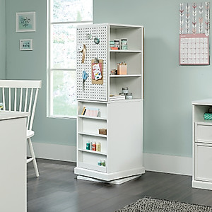 Sauder Pro Series Craft Tower/Pantry cabinets, L: 17.91" x W: 20.08" x H: 57.80", White finish