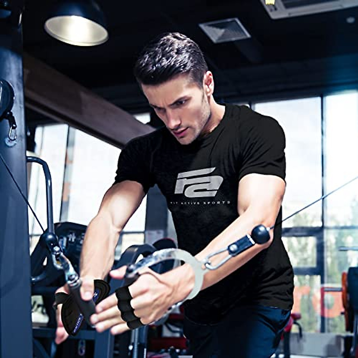 Fit Active Sports Workout Gloves for Gym - Durable Gym Grips, & Grip Pads - Rubber Padding to Avoid Calluses - Suits Men & Women