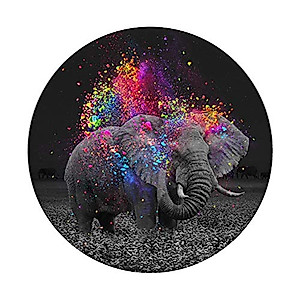 Elephant Colorful Wild animal Gift PopSockets PopGrip: Swappable Grip for Phones & Tablets