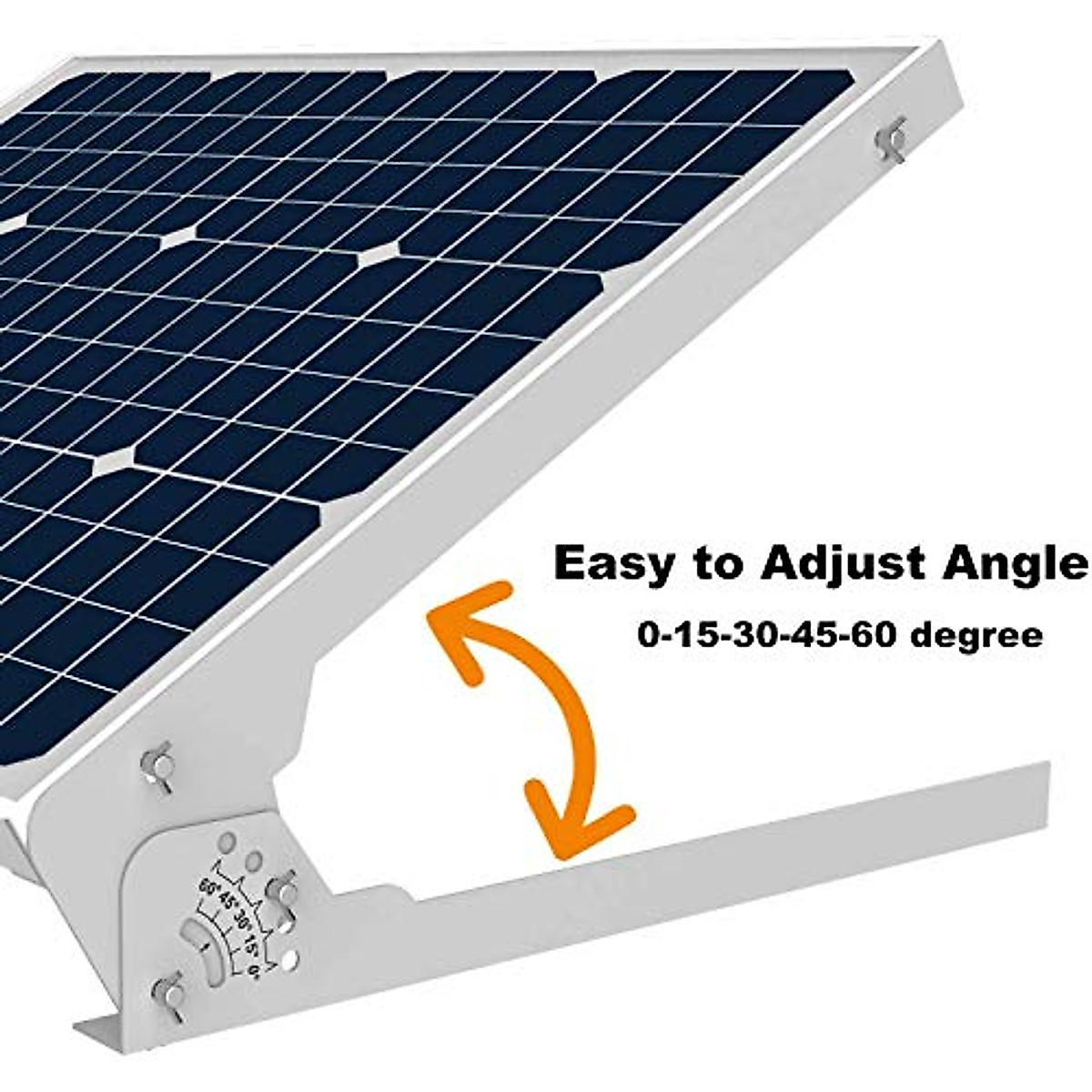 SUNER POWE Adjustable Solar Panel Mount Racks - Folding Mounting Tilt Brackets for Wall, Roof, RV and Off Grid Solar System