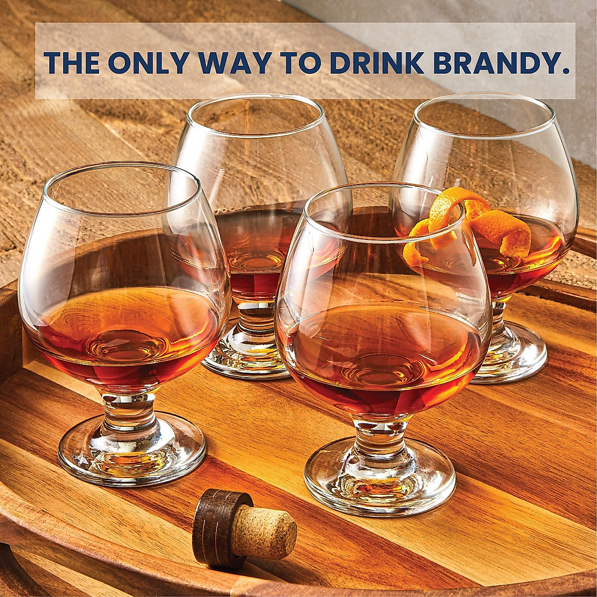 Glacier Glass - Milano Collection (Brandy Glass (13.25 oz) - Set of 4)