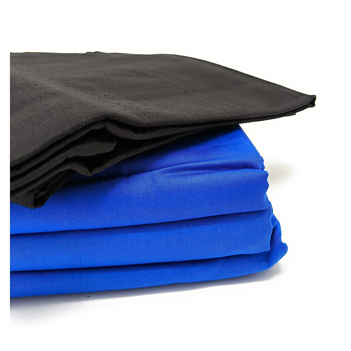 Tache 3 Piece 100% Cotton Reversible Solid Deep Blue and Black Duvet Cover Set, California King