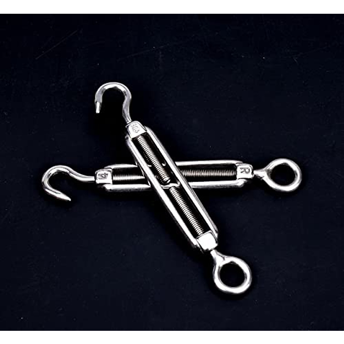 10Pcs M4 Turnbuckles,Alele Clothesline Tightener,Stainless Steel 304 Turnbuckle,Suitable for Tighten Taut Rope (M4 Turnbuckles 10 Pack New)