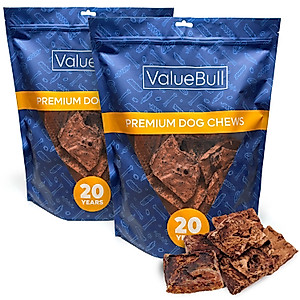 ValueBull Lamb Lung Wafers for Dogs, Premium 4 lb - All Natural Treat, Soft & Chewy, Single Ingredient