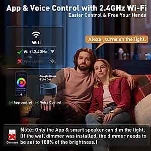 Rollin Light Smart Recessed Lighting 6 Inch - 6 Pack Wi-Fi Bluetooth Ultra-Thin Canless LED Recessed RGBCW Light with Junction Box 13W, 1100LM, 2700K-6500K, CRI80+ Work with Alexa/Google/Siri