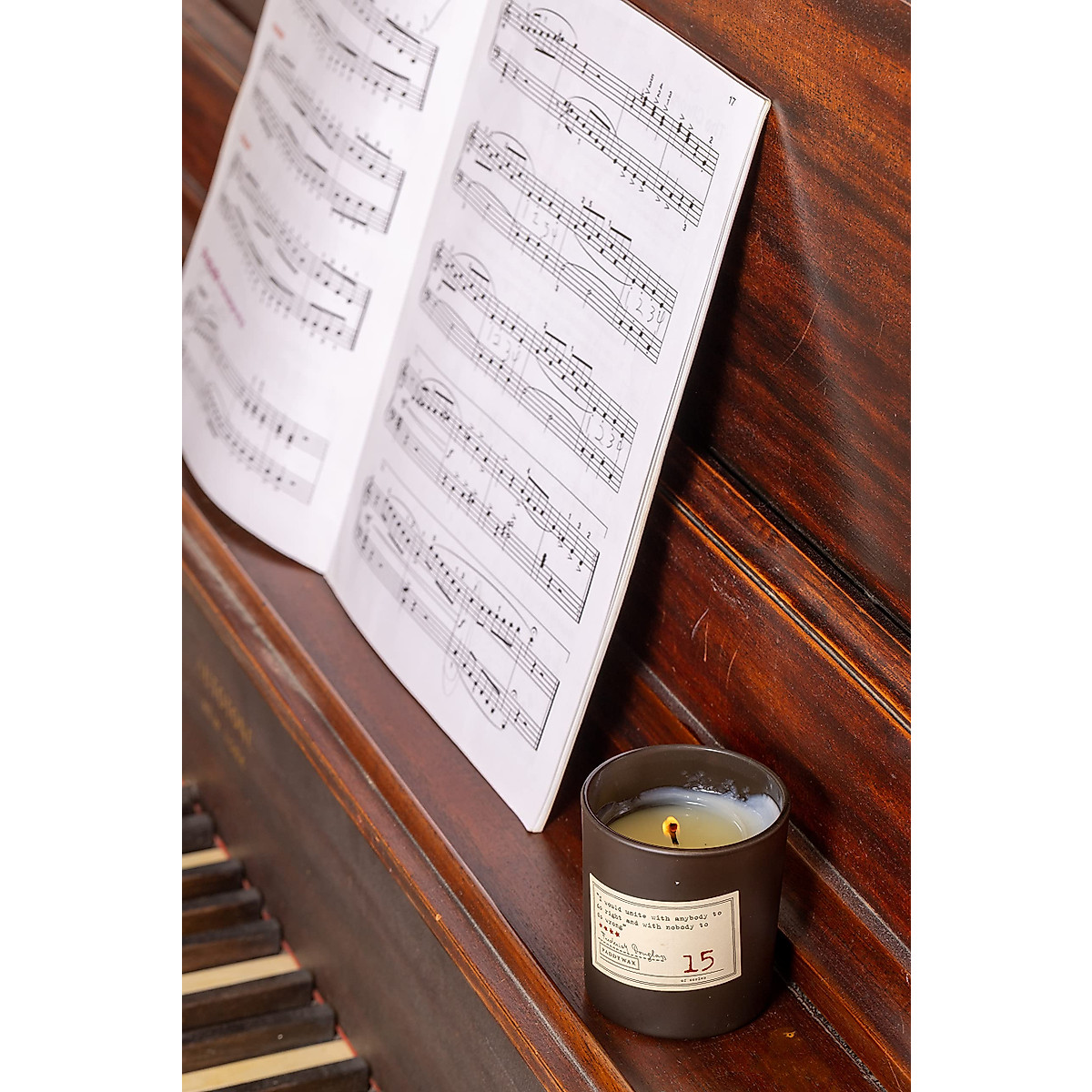 Paddywax Scented Candles Library Collection Luxury Artisan Candle, 6.5 Ounce, Frederick Douglass