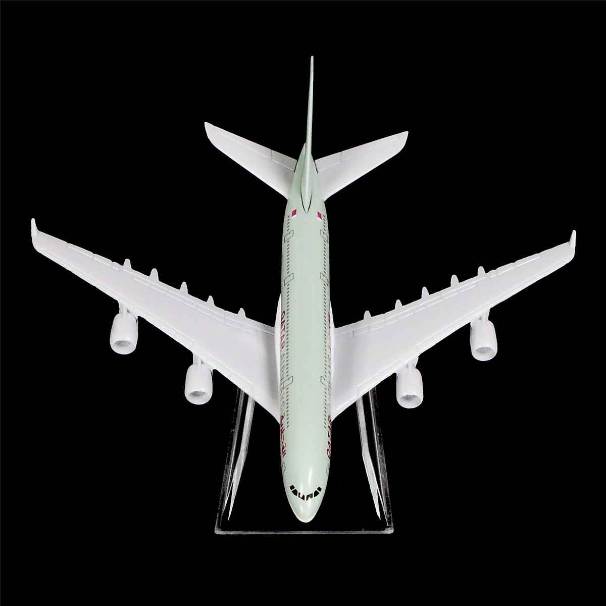 24-Hours Qatar Airways Company Q.C.S.C. A380 Alloy Metal Airplane Models Die-cast 1:400
