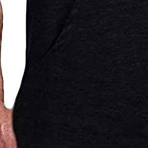 Maiyifu-GJ Men's Lace up Hooded Tank Top Sleeveless Gym Workout Hoodie T Shirt Bodybuilding Fitness Muscle Hoodies Vests (Black,X-Large)