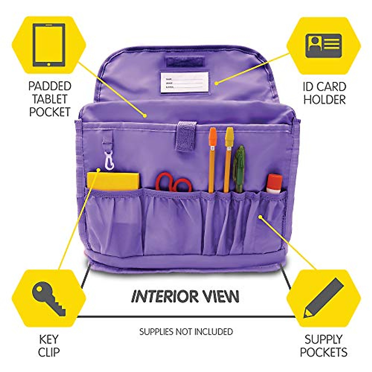 Bixbee Kids Backpack, Purple Sparkly Bookbag for Girls & Boys Ages 7 - 10 | Daycare, Preschool, Elementary School Bag for Kids | Easy to Carry & Water Resistant