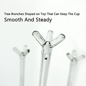 Venls Cup Drying Rack for Bottle,Drinking Glass/Plastic Bag Dryer for Reusable Ziplock Plastic Food Storage Bags Drying Rack Gray