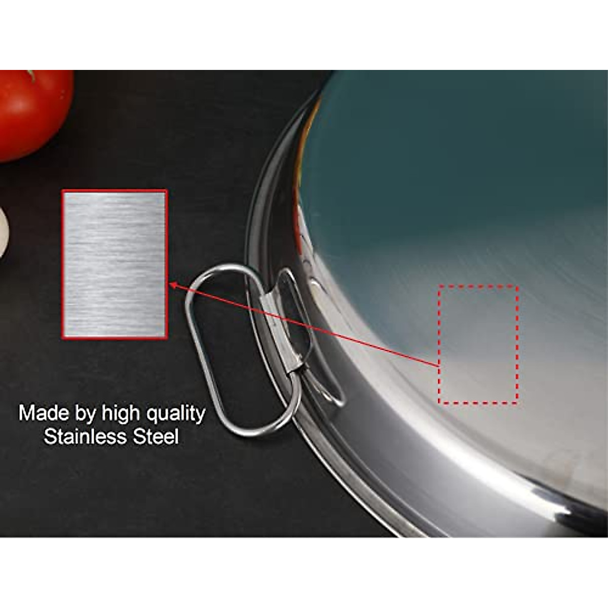 lxkj Stainless Steel Drip Pan, Perfect for Big Green Egg, Kamado Joe Classic Joe, Acorn & Weber Grills & Smokers, Baking Tray, Salad Plates, 13" Diameter Round, Reusable and Easy to Clean