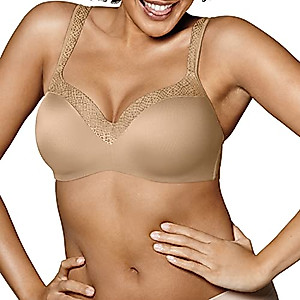 PLAYTEX Womens Secrets Underwire Full-coverage Balconette T-shirt For Full Figures, Us4823 Bra, Nude, 38C US