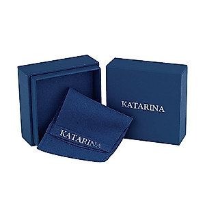 KATARINA Diamond Anniversary Wedding Band Stackable Ring in Sterling Silver (1/20 cttw, G-H, I2-I3) (Size-10)