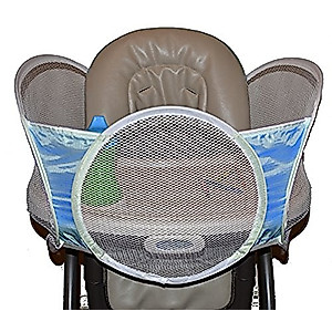 Tray Haven, The Original High Chair Accessory Keeps Food Toys and Cups From Falling, Blue