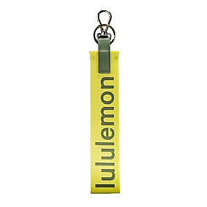 Lululemon Athletica Never Lost Key Chain 9 inch,womens (Yellow Serpentine/Green Twill)