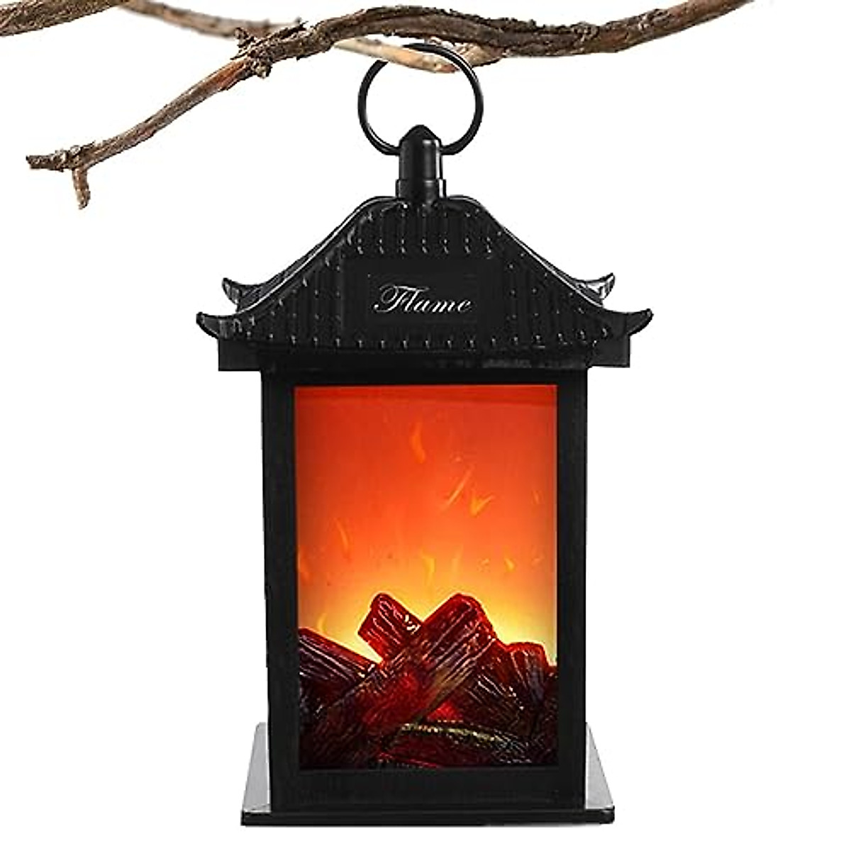 Lanterna Da CamIino Con Fiamme, Fuoco A Batteria Senza Fiamma A LED, Luce Soffusa Luce Di Fuoco Senza Fiamma Realistica Squisita, Per Feste Di Compleanno Al Coperto