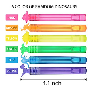 32 Pack Bubbles for Kids Party Favors Mini Bubble Wand Dinasour Toys Bulk Party Goodie Bag Stuffers Supplies Carnival Prizes Christmas Themed Birthday Wedding Bath Time Gifts for Boys Girls