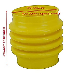 Leblett Jumping Jack Bellows Boot,7.3” Tamper Rammer Compactor Bellows,For Wacker Rammer Compactor Tamper Jumping Jack