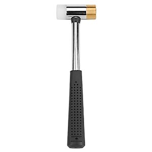 Wheeler 1" Nylon and Brass Hammer with Dual Heads for Gunsmithing