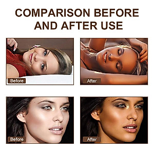 Anti-Pollution Sunshine Drops,Strengthen Bronzed Body Bronzing Drops,Replenishing Face and Body Bronzing Serum,Liquid Bronzer Cream for Aging Face and Body Skin (1PCS)