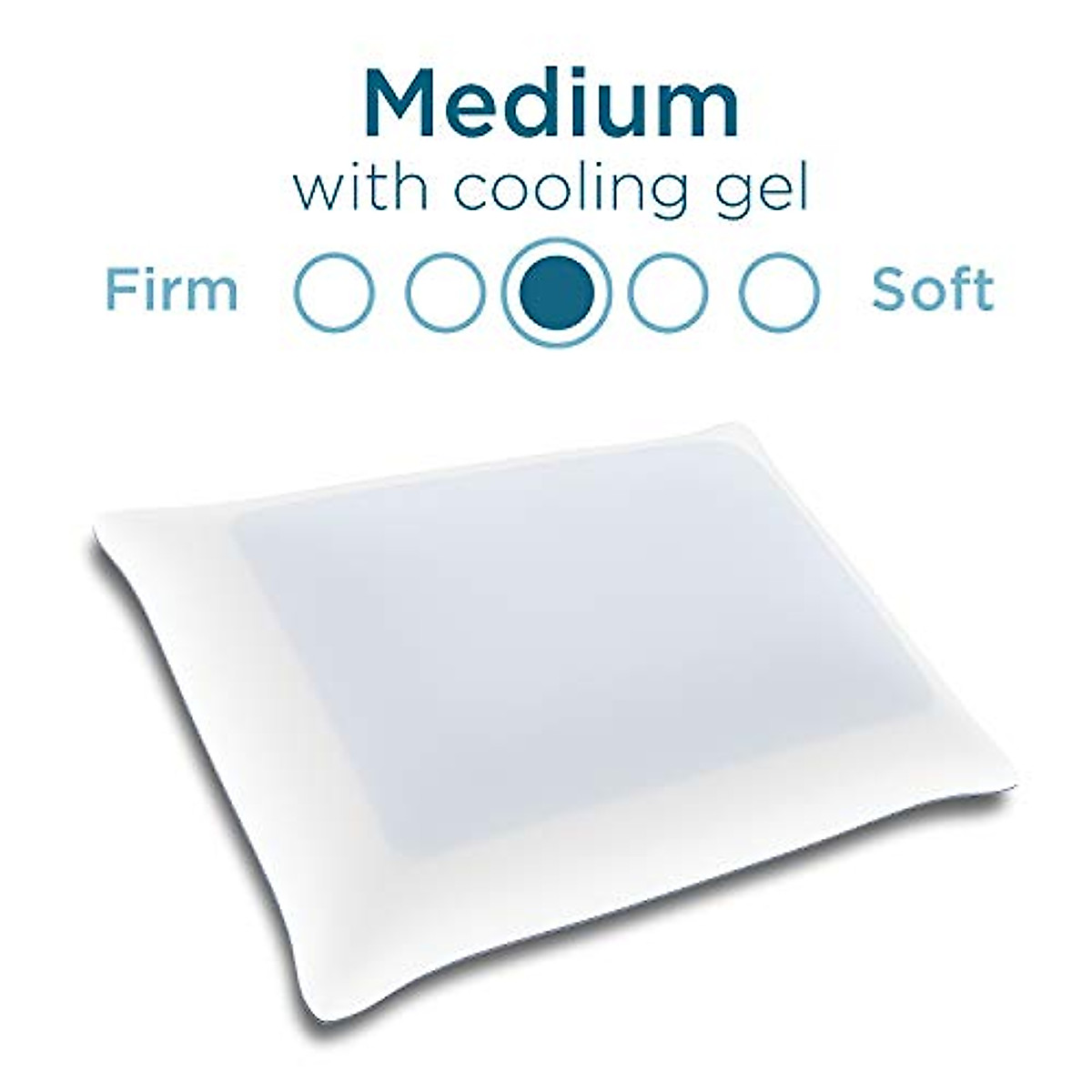 Tempur-Pedic TEMPUR-Adapt + Cooling 3-Inch King Mattress Topper Medium Luxury Premium Foam, Washable Cover, Medium Cooling Topper,White & TEMPUR-Cloud Breeze Dual Cooling Pillow, King