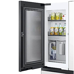 SAMSUNG RF29BB860012 29 Cu. Ft. White Glass Bespoke 4-Door French Door Refrigerator