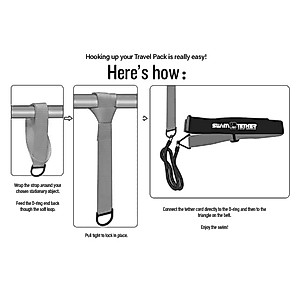 Swim Belt Tether Kit with L/XL Size Belt for Stationary Pool or Swim Spa Swimming Olympic Size Pool