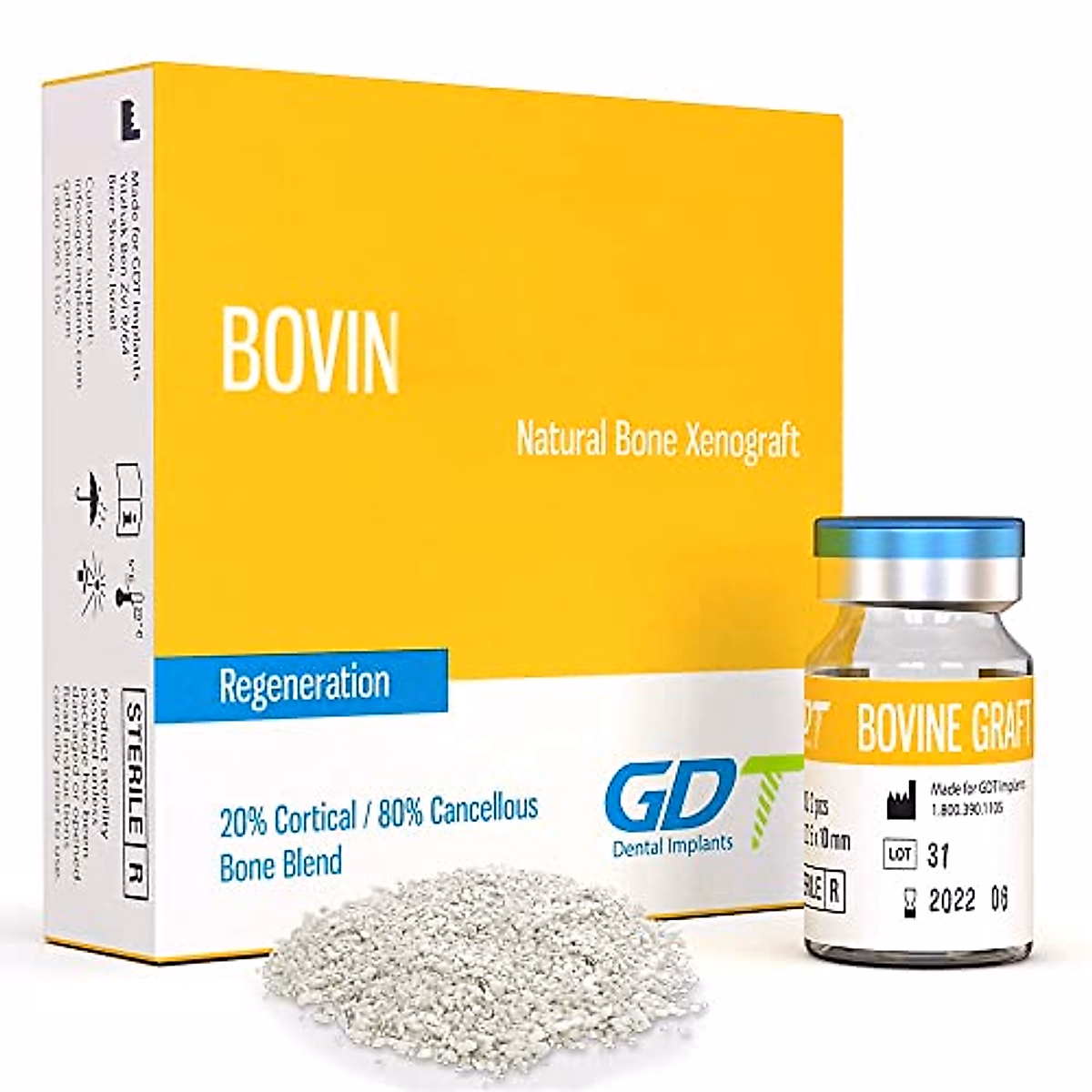 GDT Bovine Bone - Granules (Volume - 1.0cc)