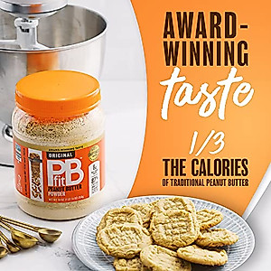 PBfit All-Natural Peanut Butter Powder, Peanut Butter Powder from Real Roasted Pressed Peanuts, 8g of Protein 8% DV (15 oz.)