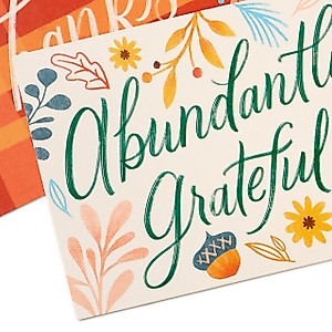 Hallmark Fall Floral Thank You Note Card Assortment (50 Cards with Envelopes) for Weddings, Teachers, Clergy, Bosses, Thanksgiving