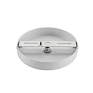 Aspen Creative 21510-22 Chandelier & Light Fixture Canopy Kit, 4-3/4" Diameter, 7/16" Center Hole, 2 Pack, Matte White