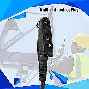 Ailunce HD1 Shoulder Speaker Microphone IP55 Anti-Splash 3.5mm Audio Jack Compatible with HD1 Retevis RT29 RT48 RB23 RT47 RB46 RT47V RT87 RT83 RT82 Walkie Talkie (1 Pack)